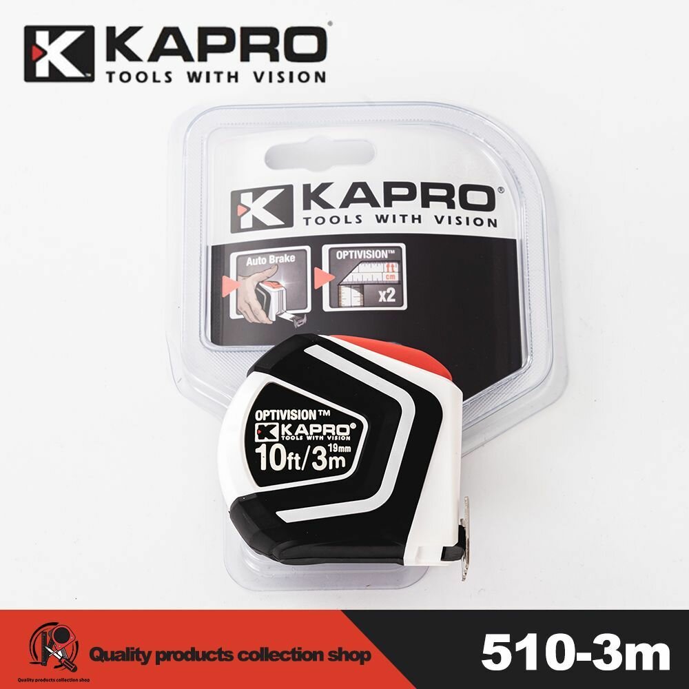 Kapro 510 Измерительная рулетка Строительная 3м x 19мм