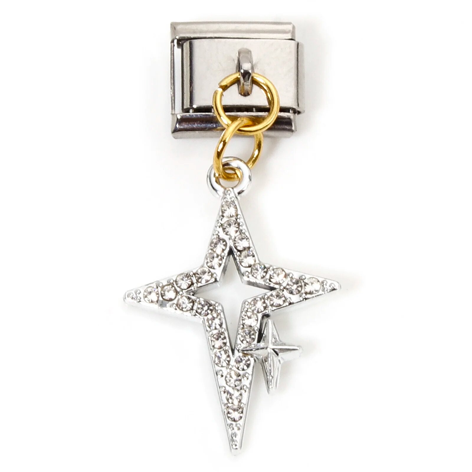 Звенья для браслетов DoreenBeads, звезда, цвет 1