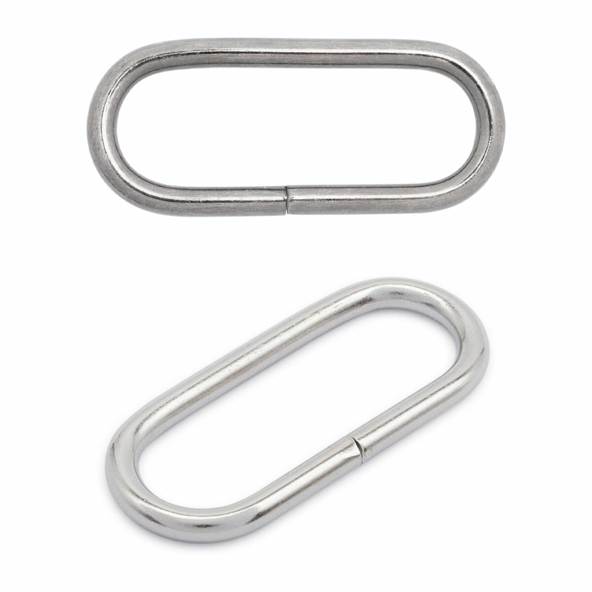 Кольцо овальное 30мм (2,8мм) (бл/никель)