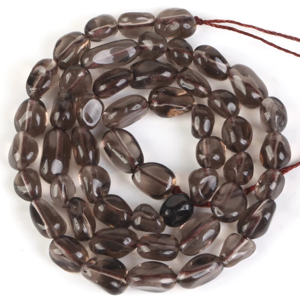 Дымчатый кварц бусины IYKWIM Коричневый, 6-8mm Irregular