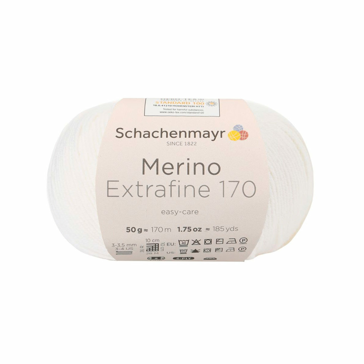 Merino Extrafine 170 /Мерино Экстрафайн 170/ пряжа Schachenmayr, MEZ, 9807551 (00001, weiss, белый)