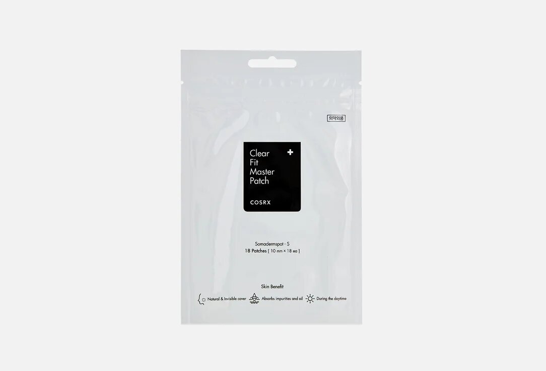 Ультратонкие патчи против воспалений COSRX Clear Fit Master Patch, 18 шт