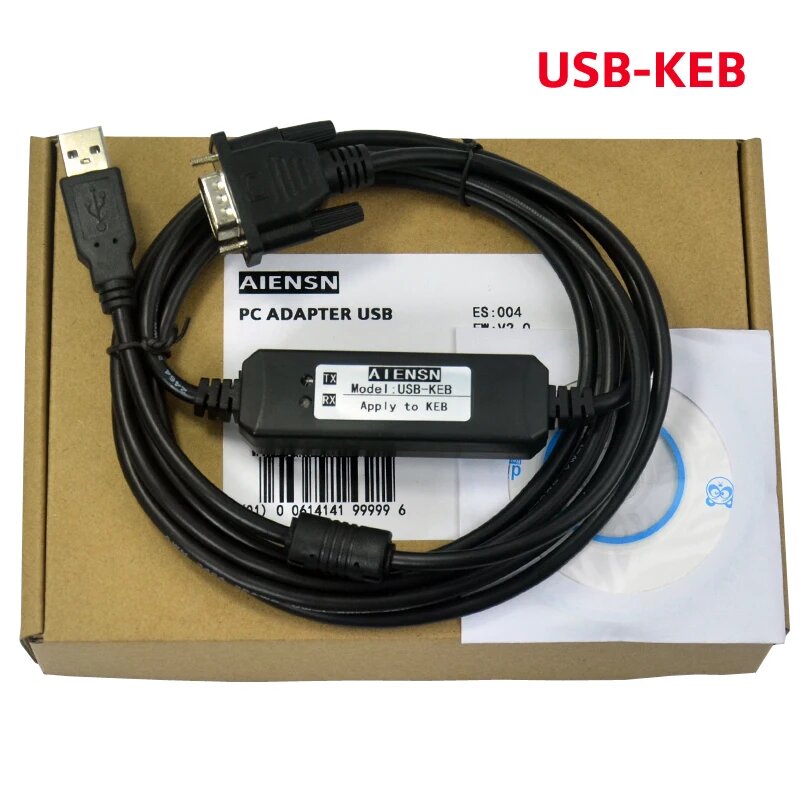Кабель для отладки панели инвертора KEB Kobe F4 серии F6, USB-порт для компьютера, кабель для загрузки данных