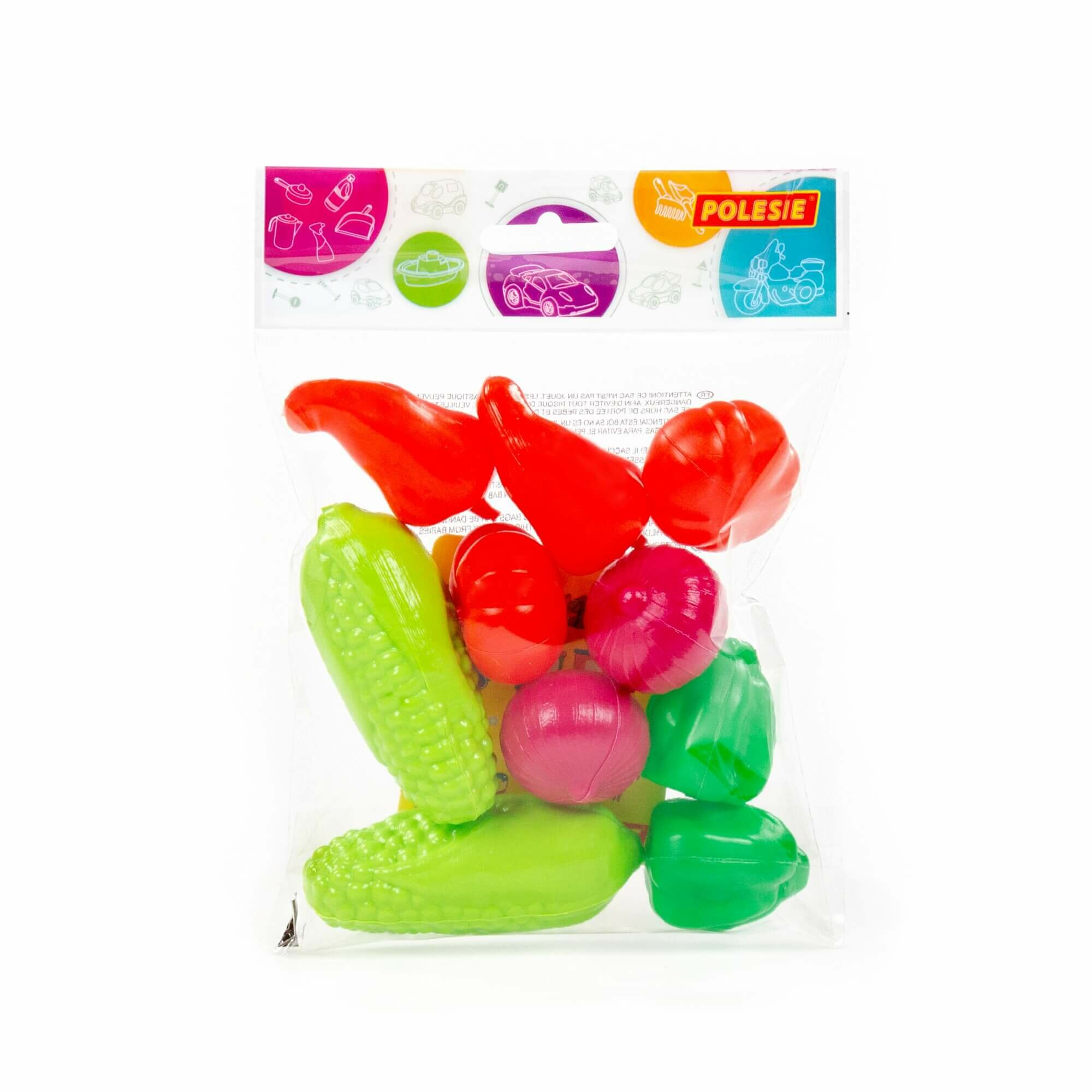 Набор игрушечных продуктов Полесье "Набор продуктов №9", пластик, 10 элементов