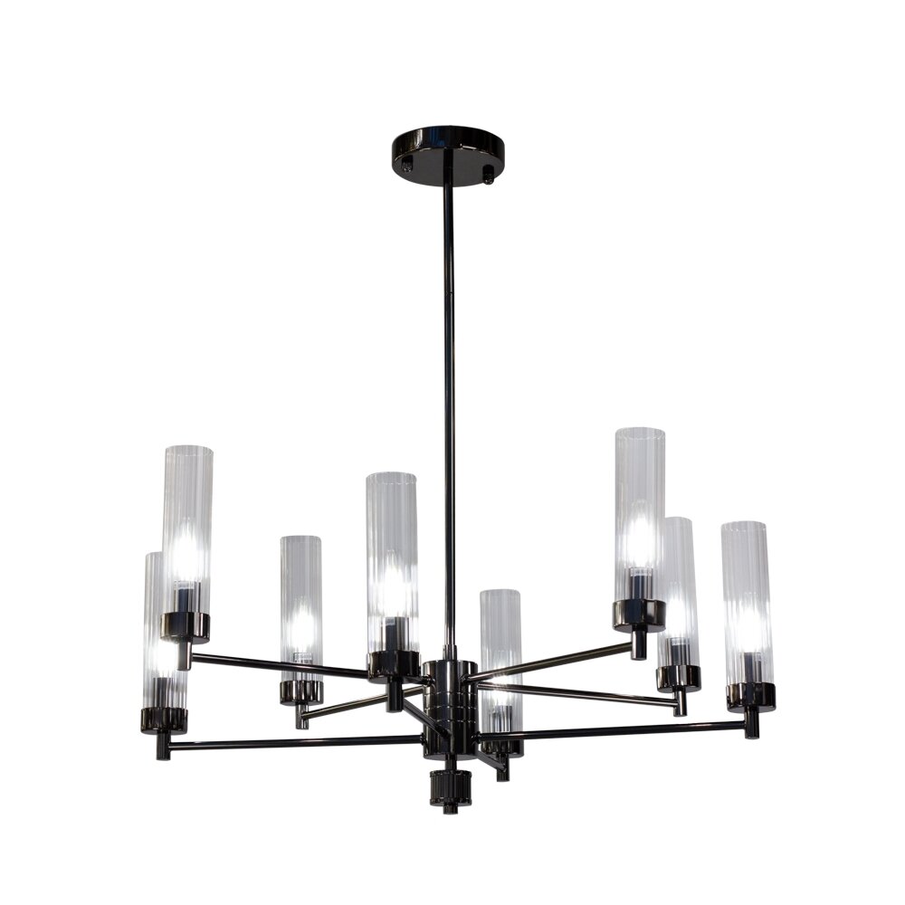 Подвесная люстра INDIGO INDIGO SP8 PEARL BLACK AM Group