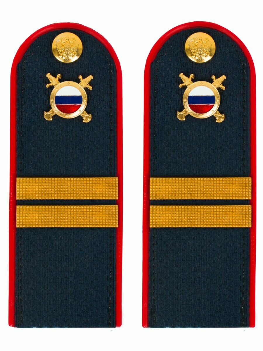 Погоны МВД внутренняя служба темно-синие пластик Звание Младший Сержант 752072