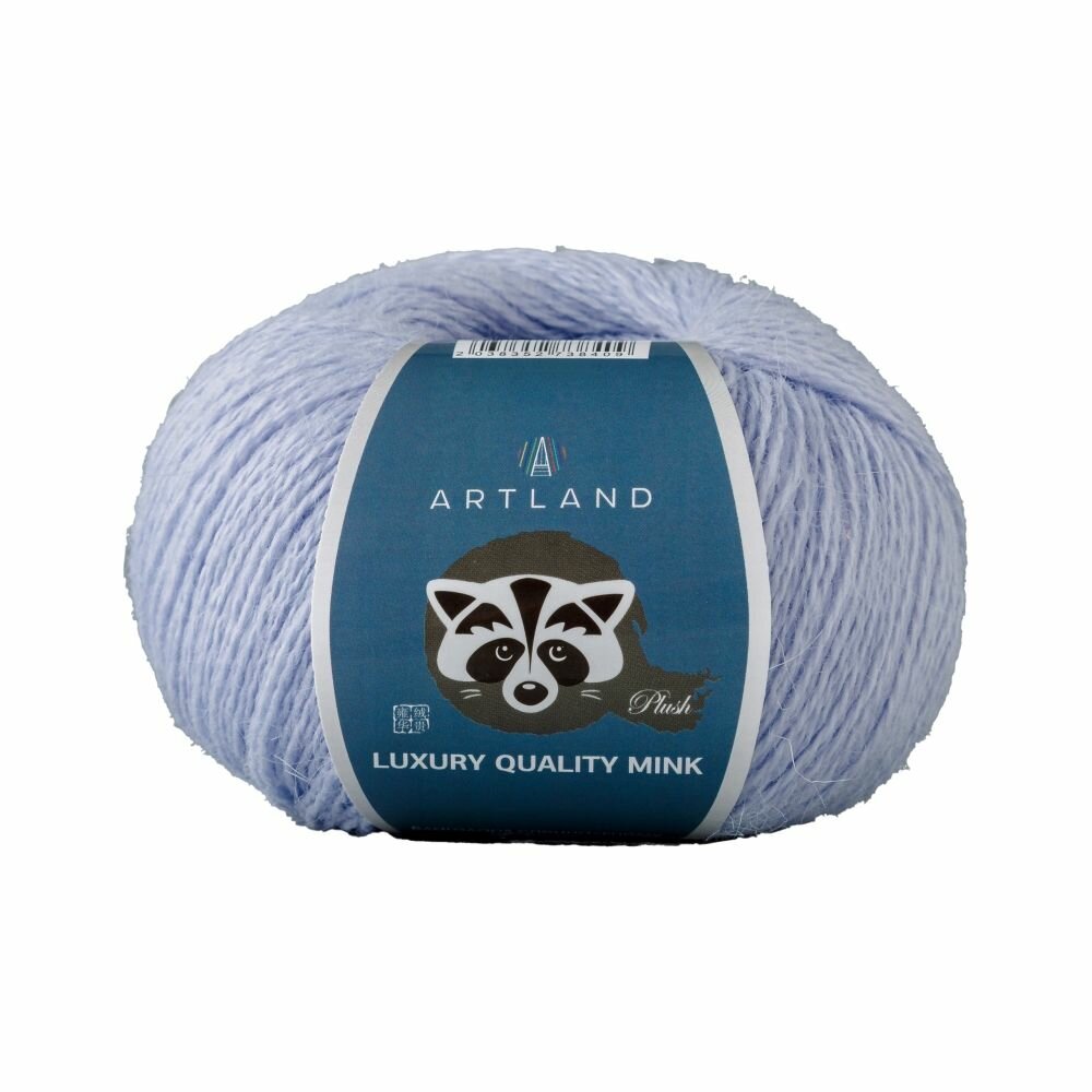 Пряжа для вязания Artland Luxury Quality Mink 75 голубая даль 1 моток 50 гр/360 м 70% пух норки, 30% нейлон