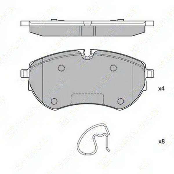 HI-Q SP4401 sp4401 колодки дисковые передние\ VW amarok 3.0tdi 16