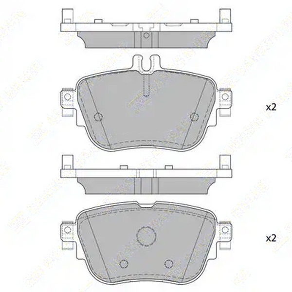 HI-Q SP4155 sp4155 колодки дисковые задние\ Volvo (Вольво) xc90 14