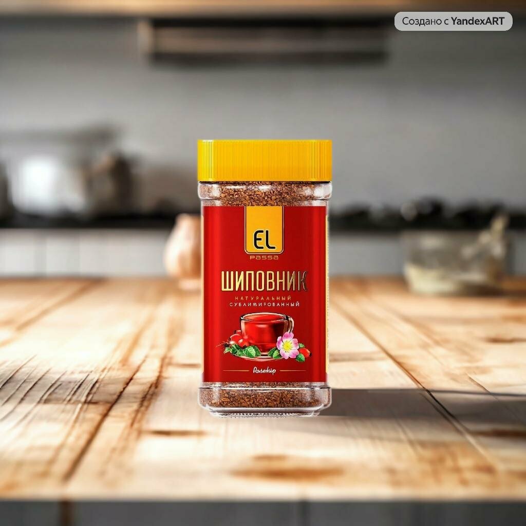 Шиповник EL passa, натуральный, сублимированный, растворимый, 90 гр