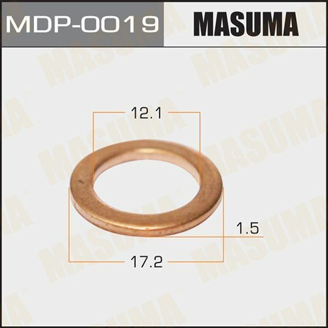 Шайбы для форсунок Masuma Медь 12,1х17,2х1,5