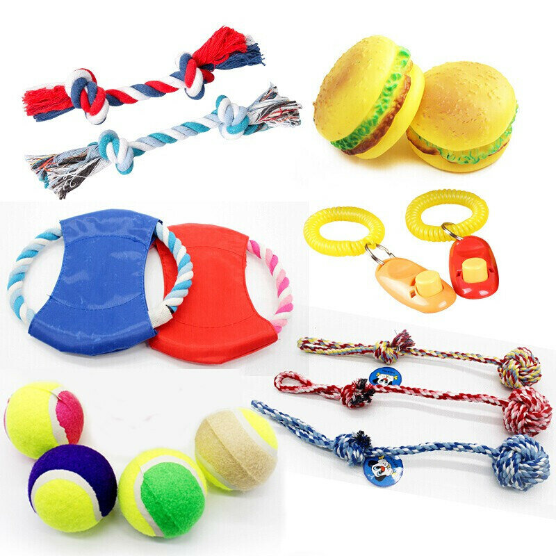 Hanhan Playground, Pet Dog Toys, Puppy Sound-Making, Durable Chew Toy, Tennis Ball, Teething Rope, Dog Training Frisbee, Interactive Boredom Relief Supplies