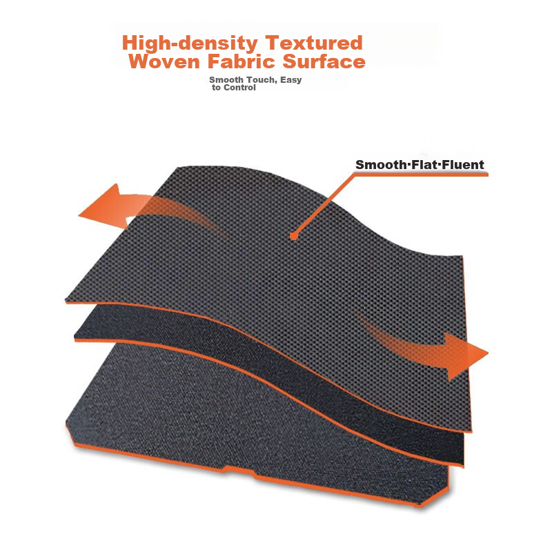 Dareu PG-D83 Solid Color Simple Gaming Long Mouse Pad, Extra Large, Thickened with Locking Edge, Office Keyboard Computer Desk Pad, Black