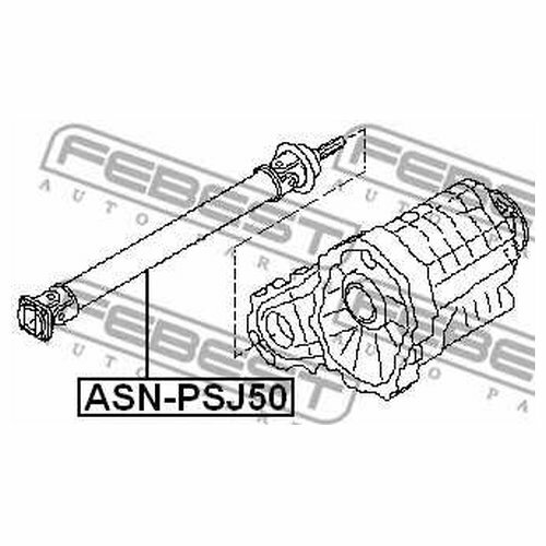 Вал карданный Febest asnpsj50