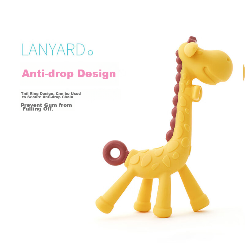Anjierange Teething Stick, Baby Anti-Thumb Sucking, Six Months And Younger Infant Teething Toy, Japanese Version Giraffe Teether