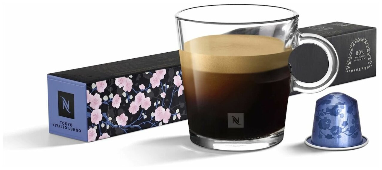Кофе бленд Nespresso World Explorations Tokyo Vivalto Lungo (110 ml) 1уп 10 капсул