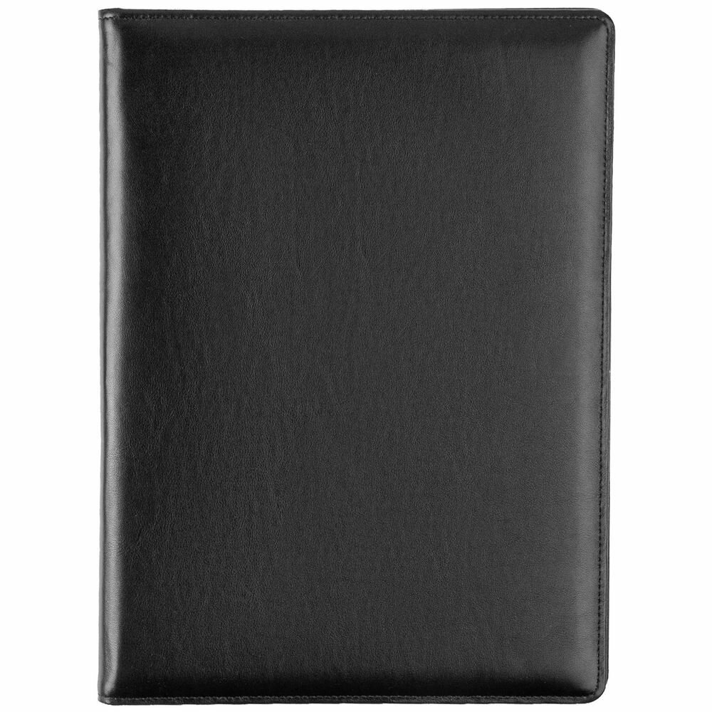 Папка адресная Signature, черная, 33х24х2,7 см, натуральная кожа