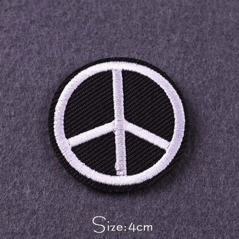 Нашивка Peace Sign, 4см, Серый, PE5365CT