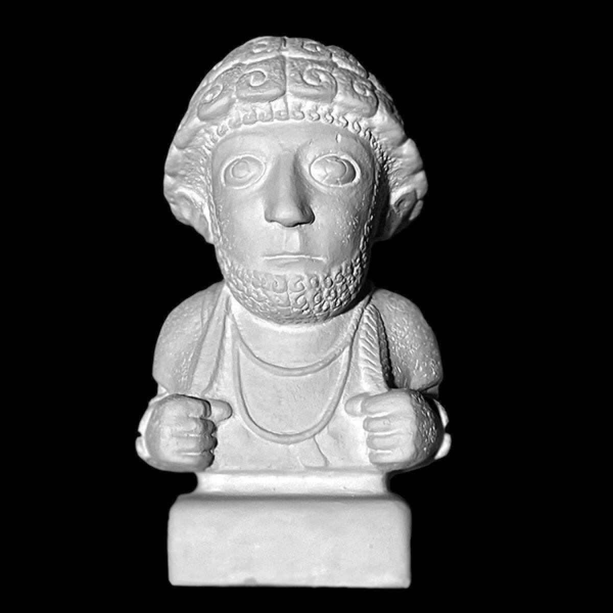 Гипсовый бюст "Хетский царь Суппилулилума I", 11,5*11,5*21 см, Мастерская Экорше