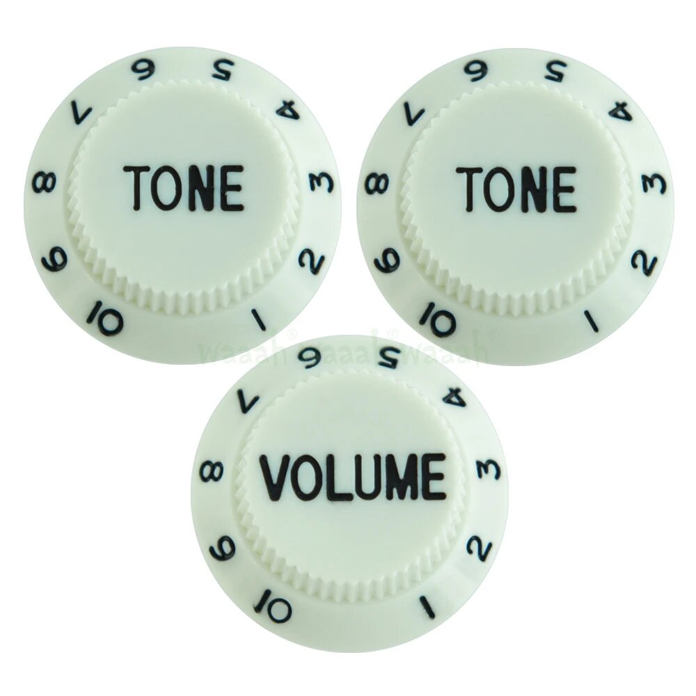 Ручки для гитары Tone/Volume, Light Green x Black