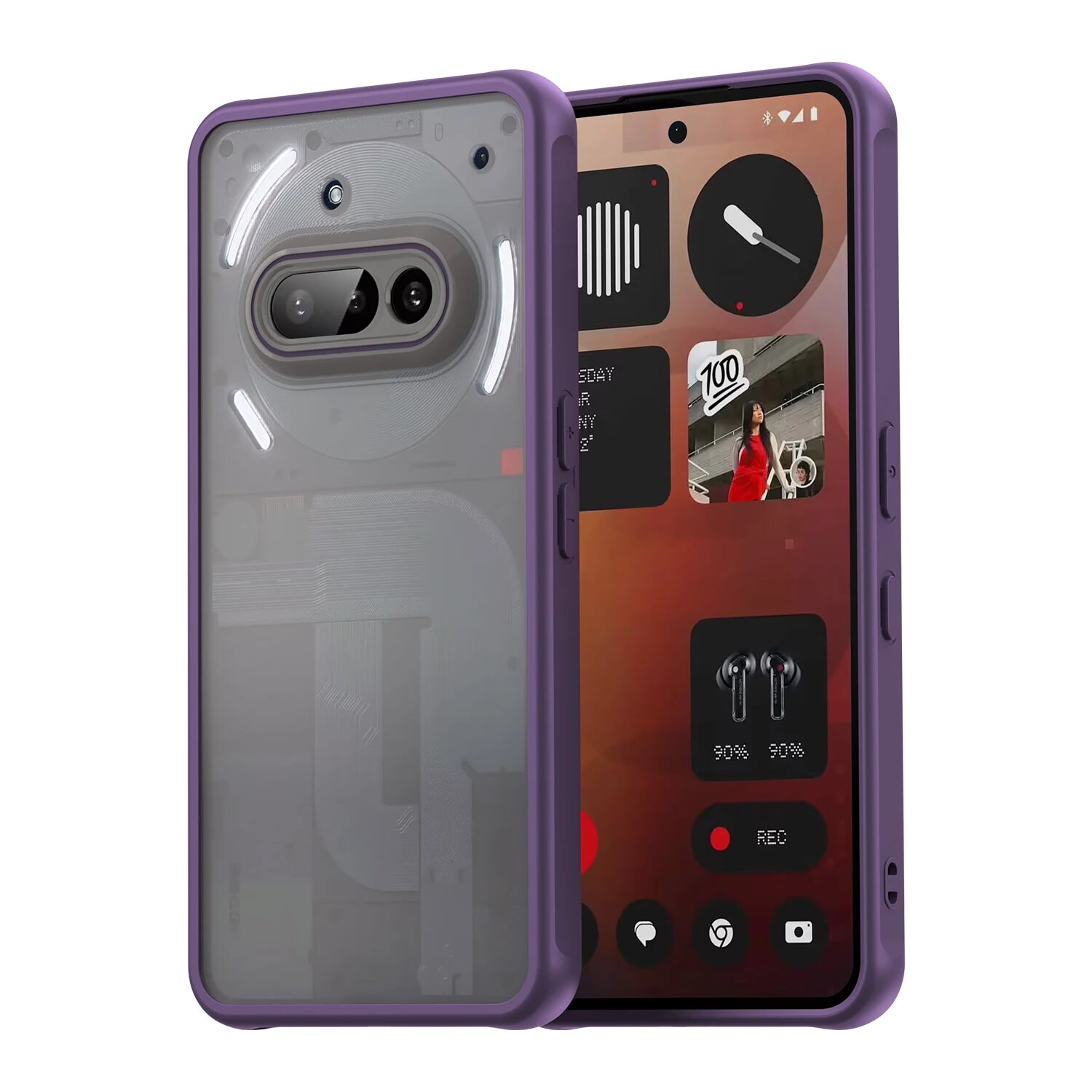 Чехол Nothing Phone 3A ПК фиолетовый