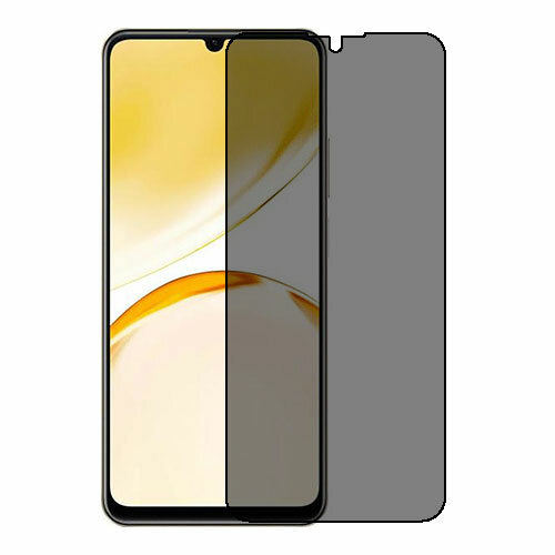 Скрин Мобайл защитный экран для Realme C53 из нано стекло 9H приватное