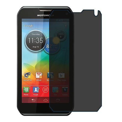 Скрин Мобайл защитный экран для Motorola Photon Q 4G LTE XT897 из нано стекло 9H приватное