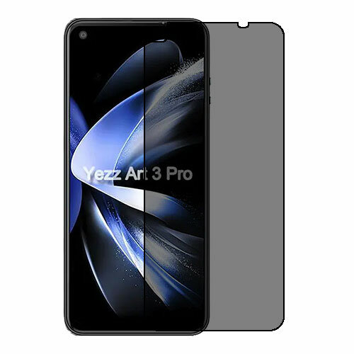 Скрин Мобайл защитный экран для Yezz Art 3 Pro из нано стекло 9H приватное