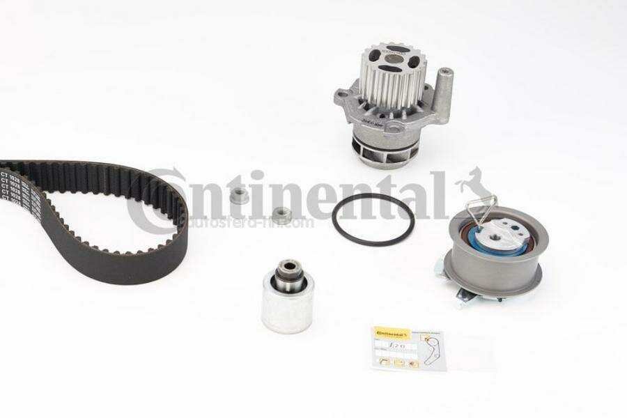 CONTINENTAL CT1028WP1 Комплект ремня ГРМ (с помпой) Audi/Seat/Skoda/Volkswagen A2 (8Z0)/AROSA (6H)/FABIA (6Y)/IBIZA IV (6L)/LUPO/POLO (9N_) 05/1997->