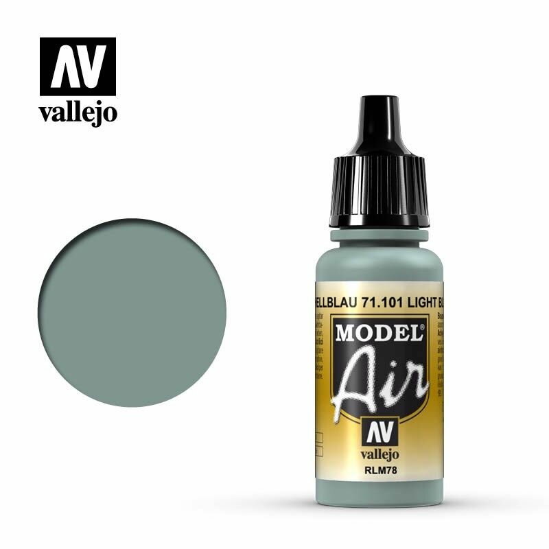 Краска для аэрографа 71101 Model Air - Light Blue RLM78 Vallejo 71101
