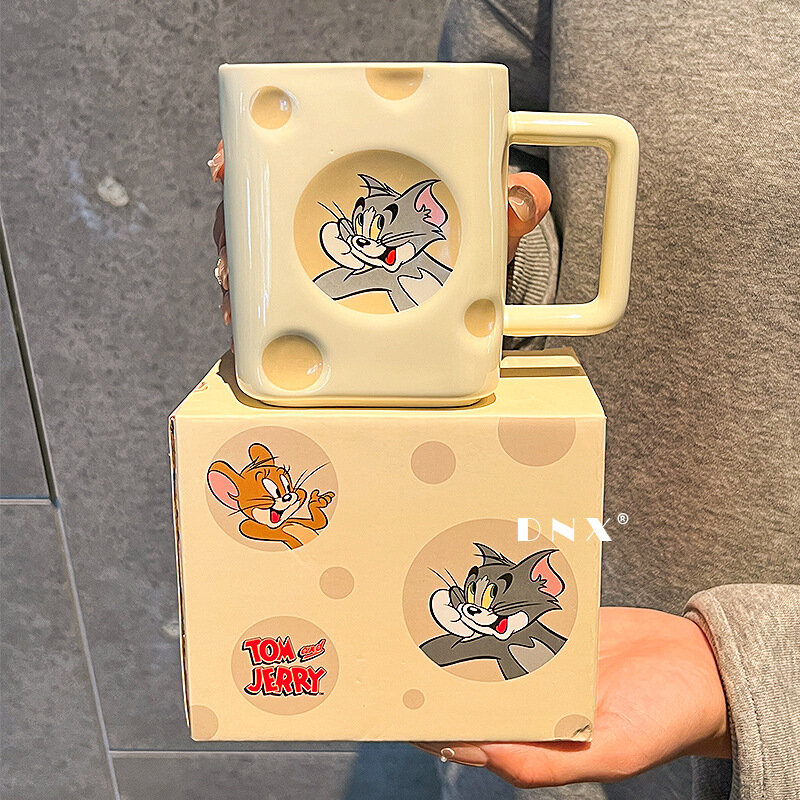 Керамическая кружка с сыром «Том и Джерри» для домашнего офиса, кофейная кружка, чашка для молока и воды