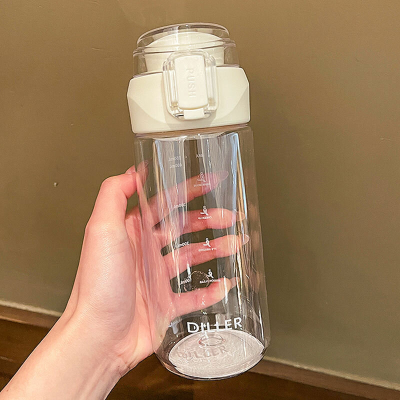 Простая спортивная кружка для воды для мальчиков и девочек, высококачественная летняя пластиковая кружка, переносной чайник из тритана, устойчивый к высоким температурам и падениям