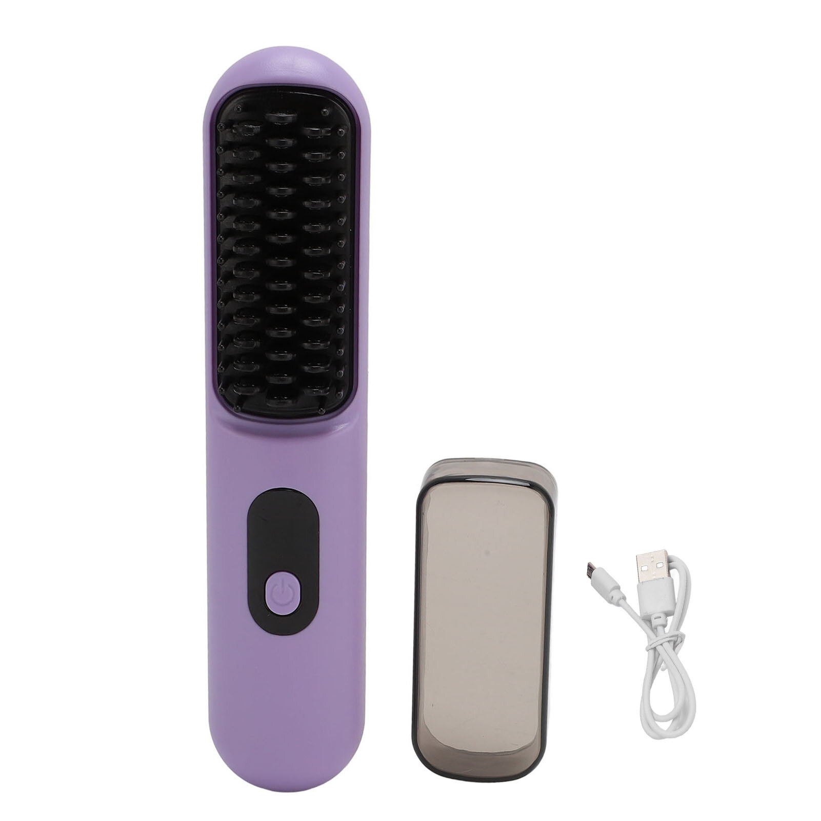 Выпрямитель для волос, портативный, дорожный размер, беспроводной, прямой, антистатический, перезаряжаемый, фиолетовый