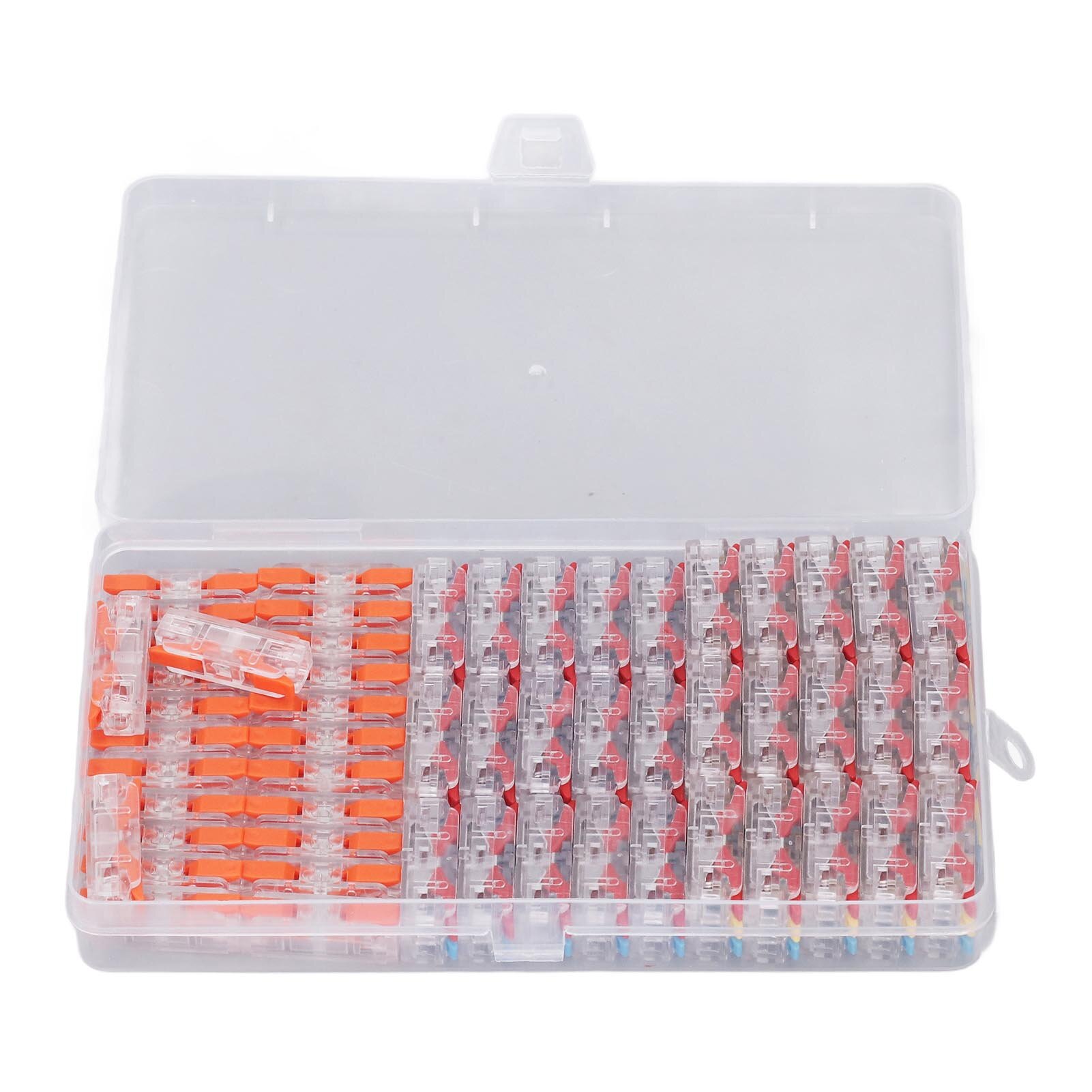 55 шт. мини-клеммники для быстрого соединения, гайки, клеммы для проводов, корпус из ПК, с высокой проводимостью, 32 А