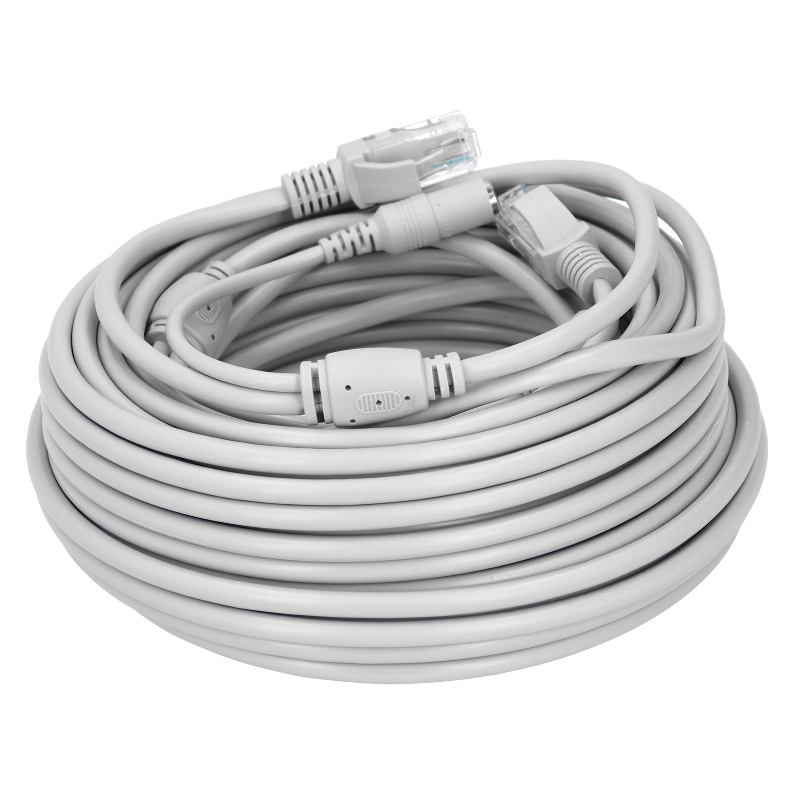 Портативный Ethernet-кабель Сетевой шнур питания «2-в-1» для IP-камеры NVR Система видеонаблюдения