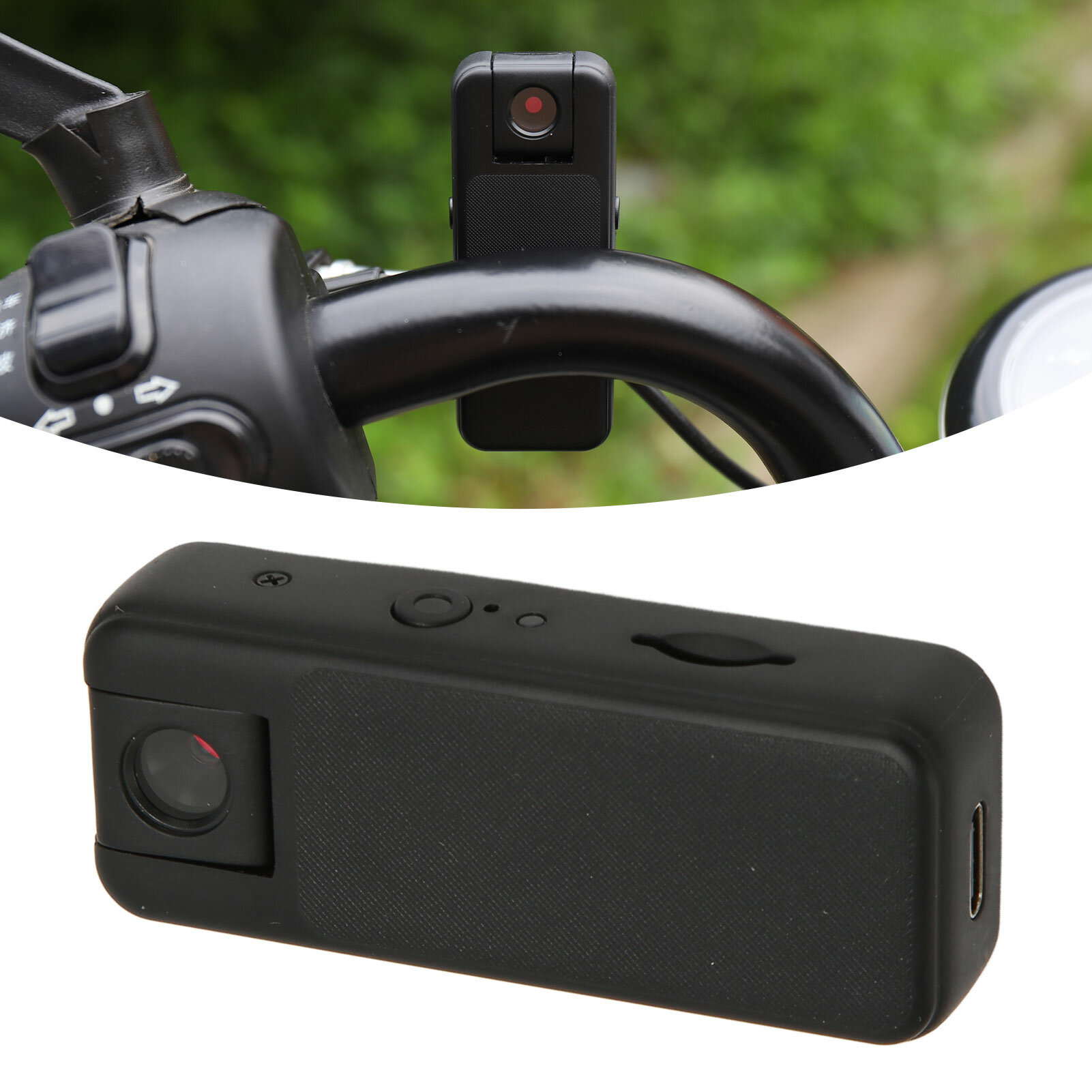 Body Worn Cam 1080P 12MP Night Vision 5H Loop Recording 1000mAH Battery Pocket Video Recorder AVI 1920x1080P JPG 4032x3024P WAV 512kbps USB2.0 Type C up to 256G Micro Storage card