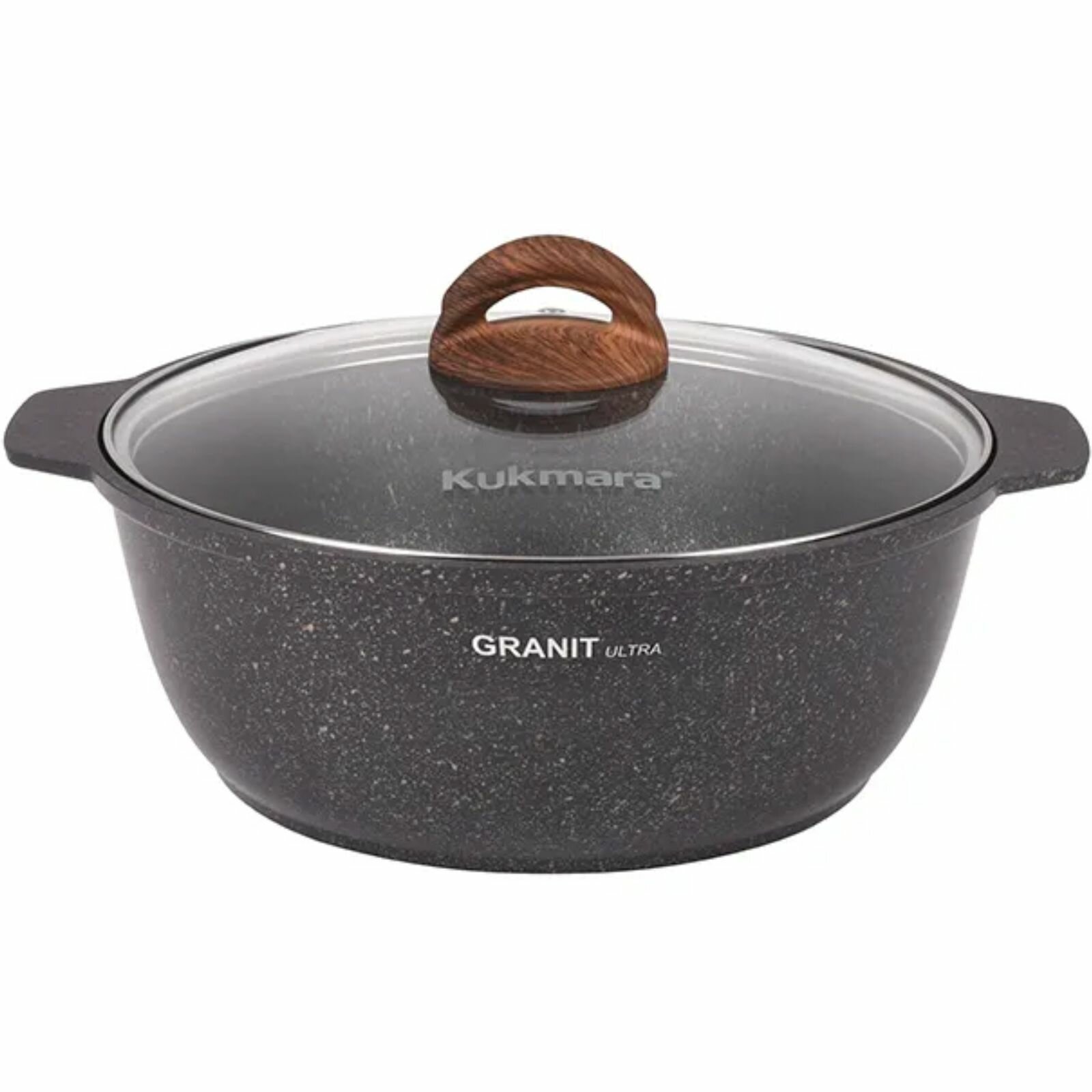 Казан-Жаровня 5л d280 h114 АП Granit-Ultra Ст/Кр Ровное Дно Original Цв/Уп Kukmara ЖГО52А