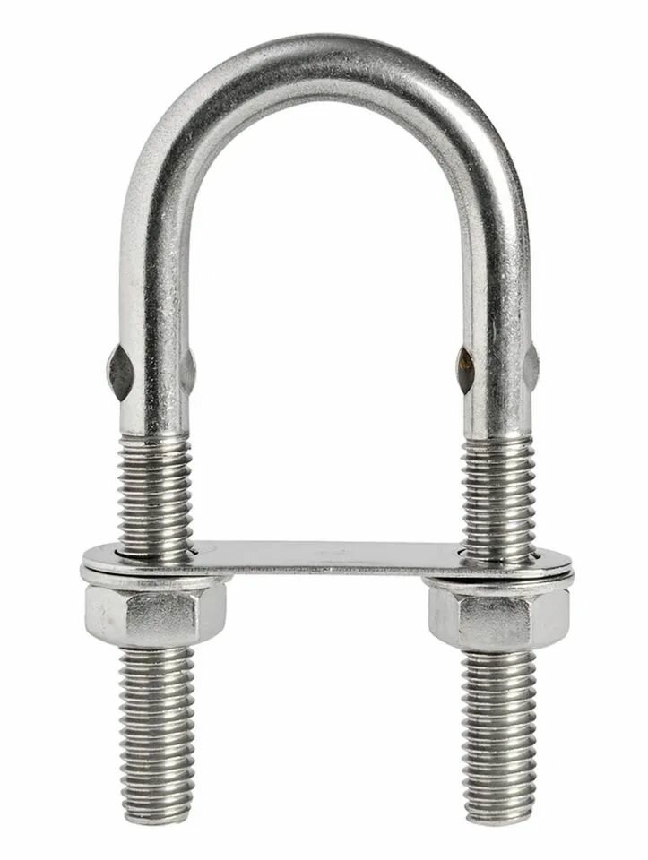 Рым-болт U-образный 8x100 мм, нержавеющая сталь