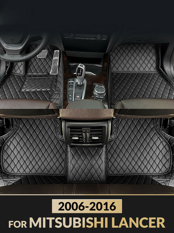 Lutehil，Искусственная кожа，Коврики В Машину；3 шт. For Mitsubishi Lancer 2006 - 2016