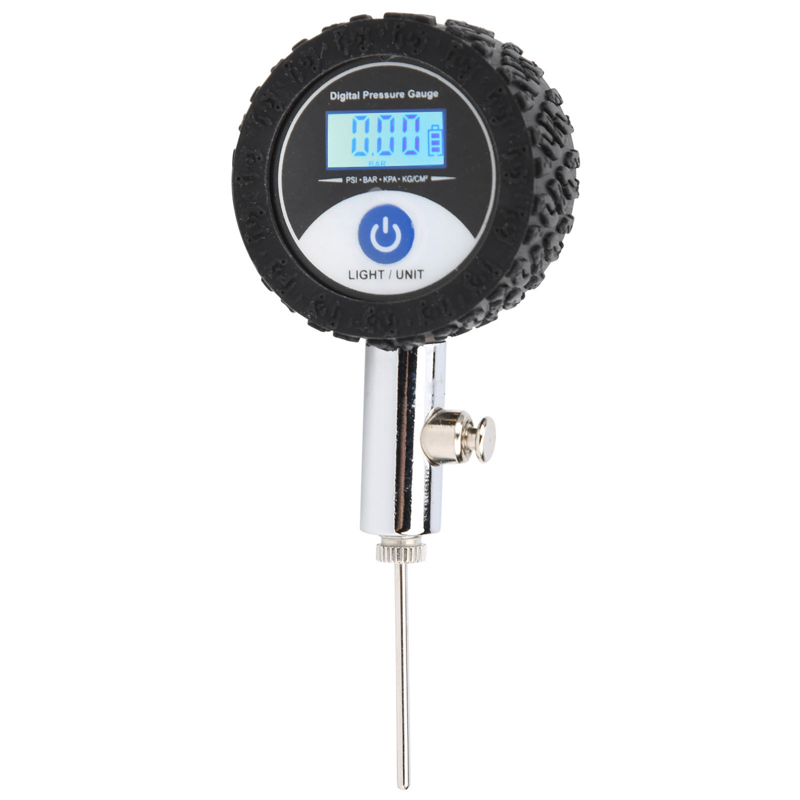 Mini Soccer Ball Pressure Gauge Volleyball Basketball Barometers with Digital Display