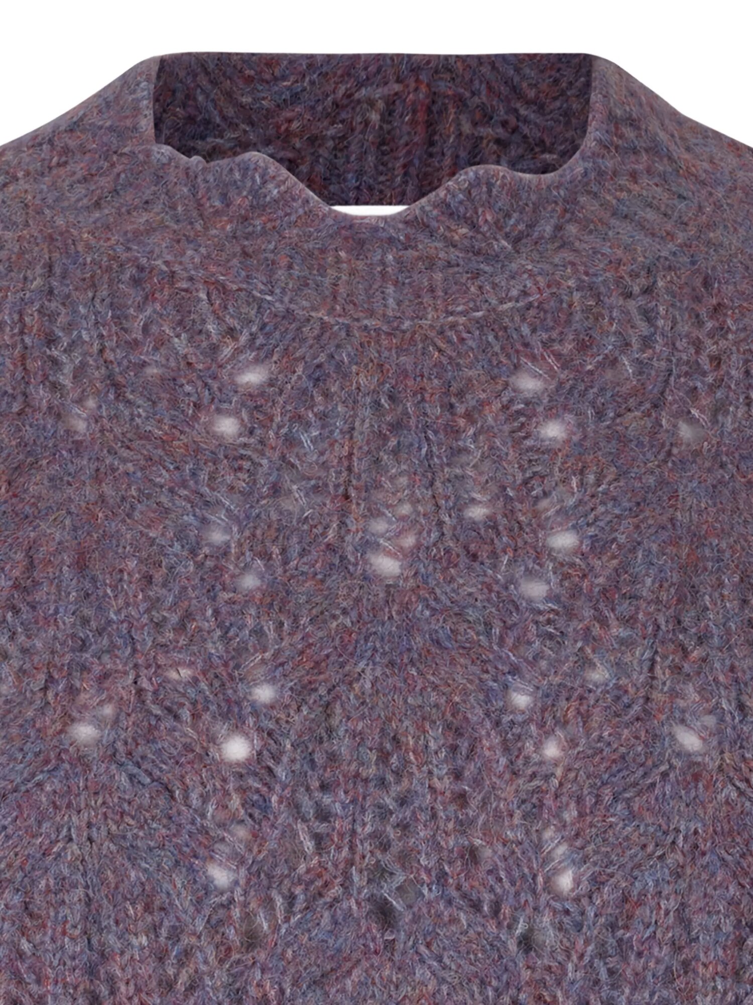 Свитер Isabel Marant Openwork knitted sweater, размер 36, , фиолетовый — фото 1