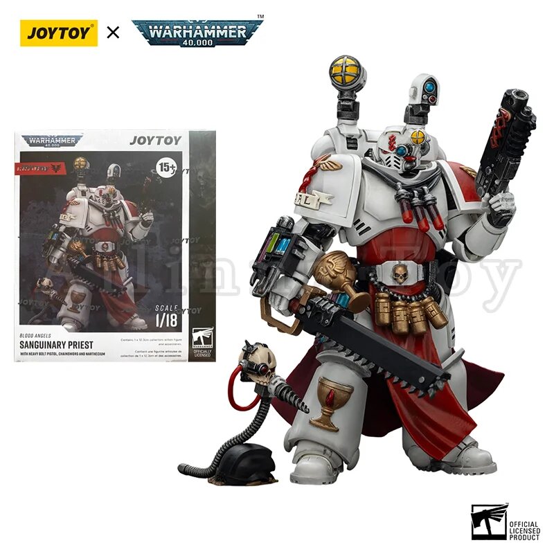 JOYTOY 1/18 Фигурка Blood Angels Капитан и Sanguinary Priest Белый, BA Sanguinary Priest