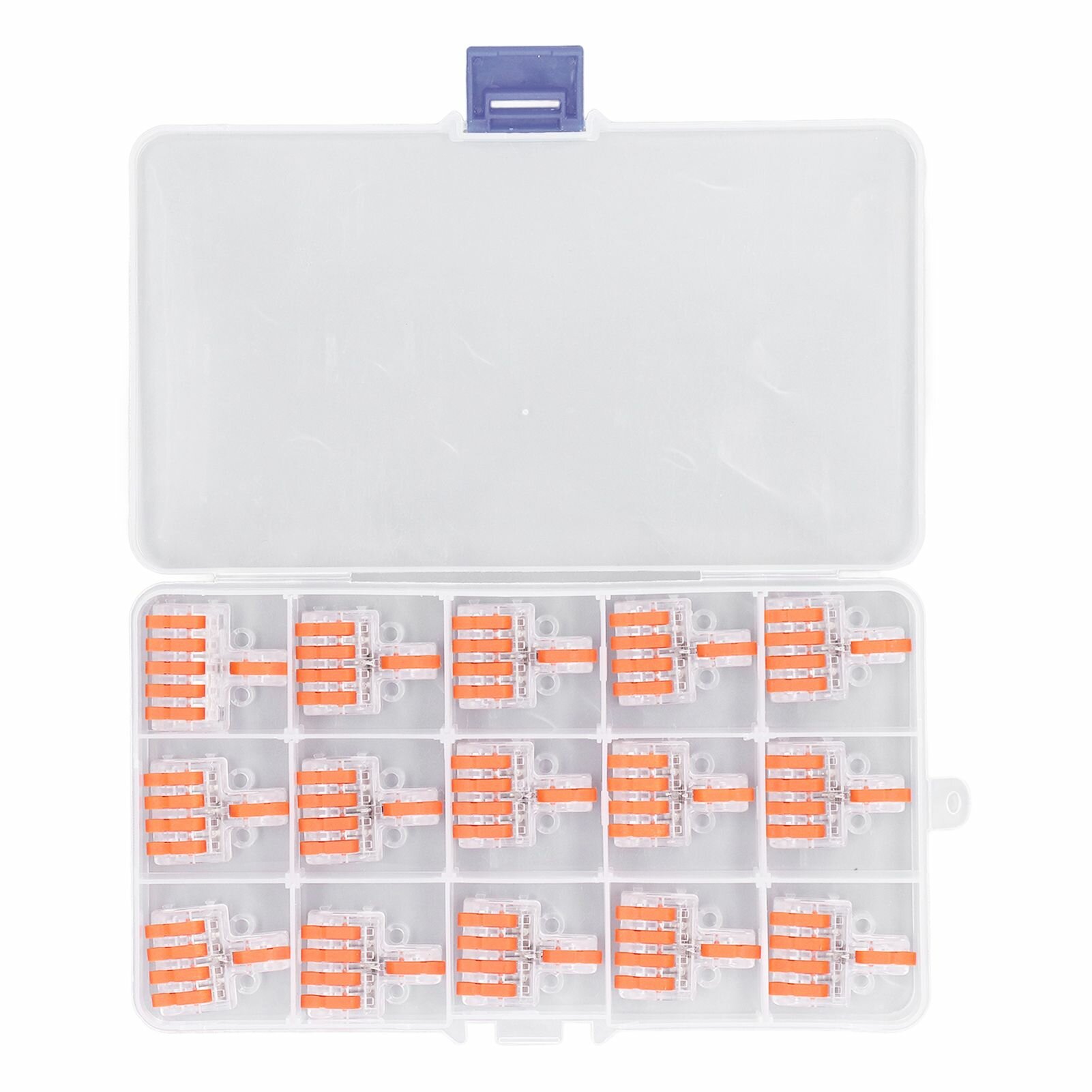 Прозрачный соединитель-разветвитель для проводов DF-14, упаковка из 15 штук