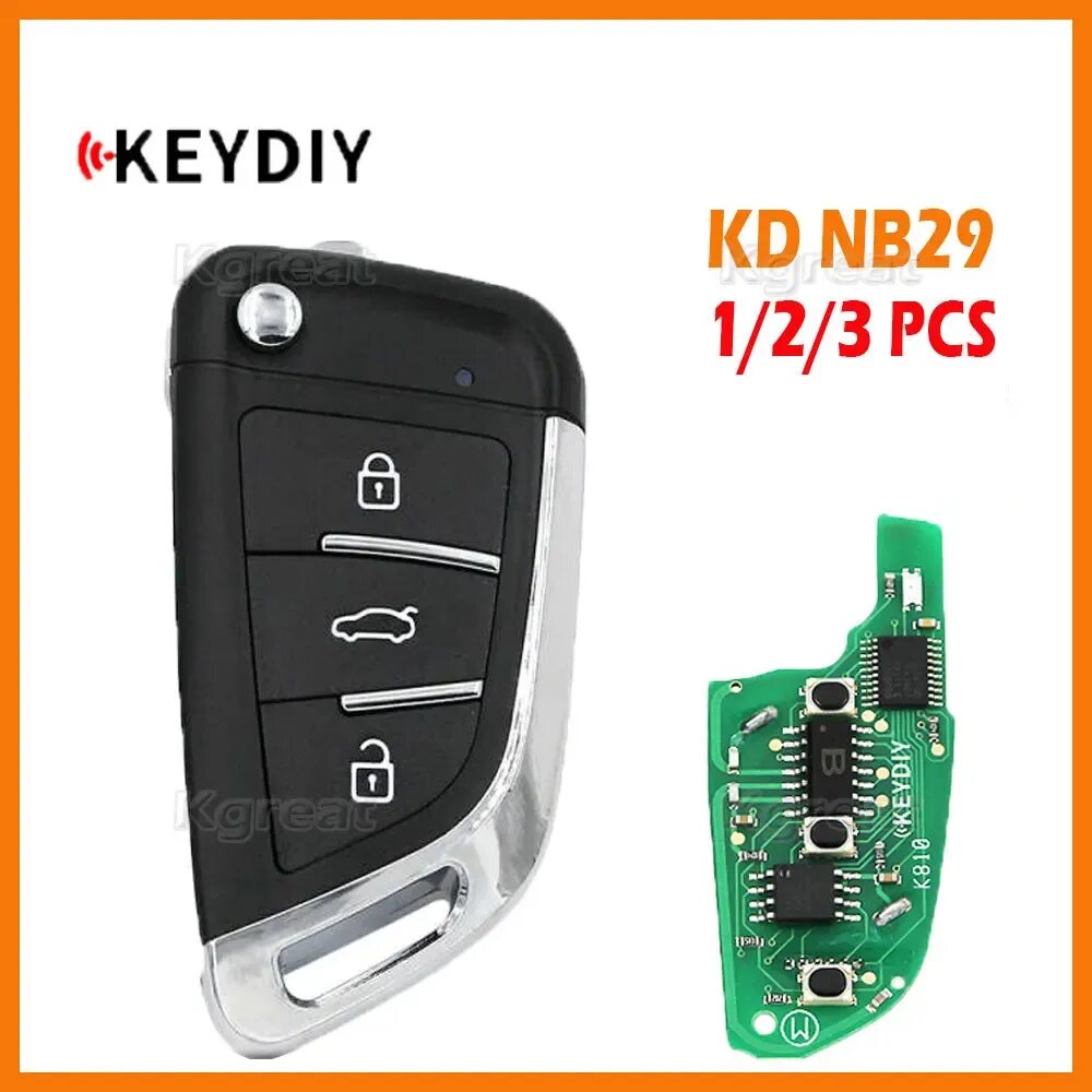 Универсальный Дистанционный Ключ KEYDIY KD NB29 С 3 Кнопками Для KD900 URG200 KD-X2 KD NB