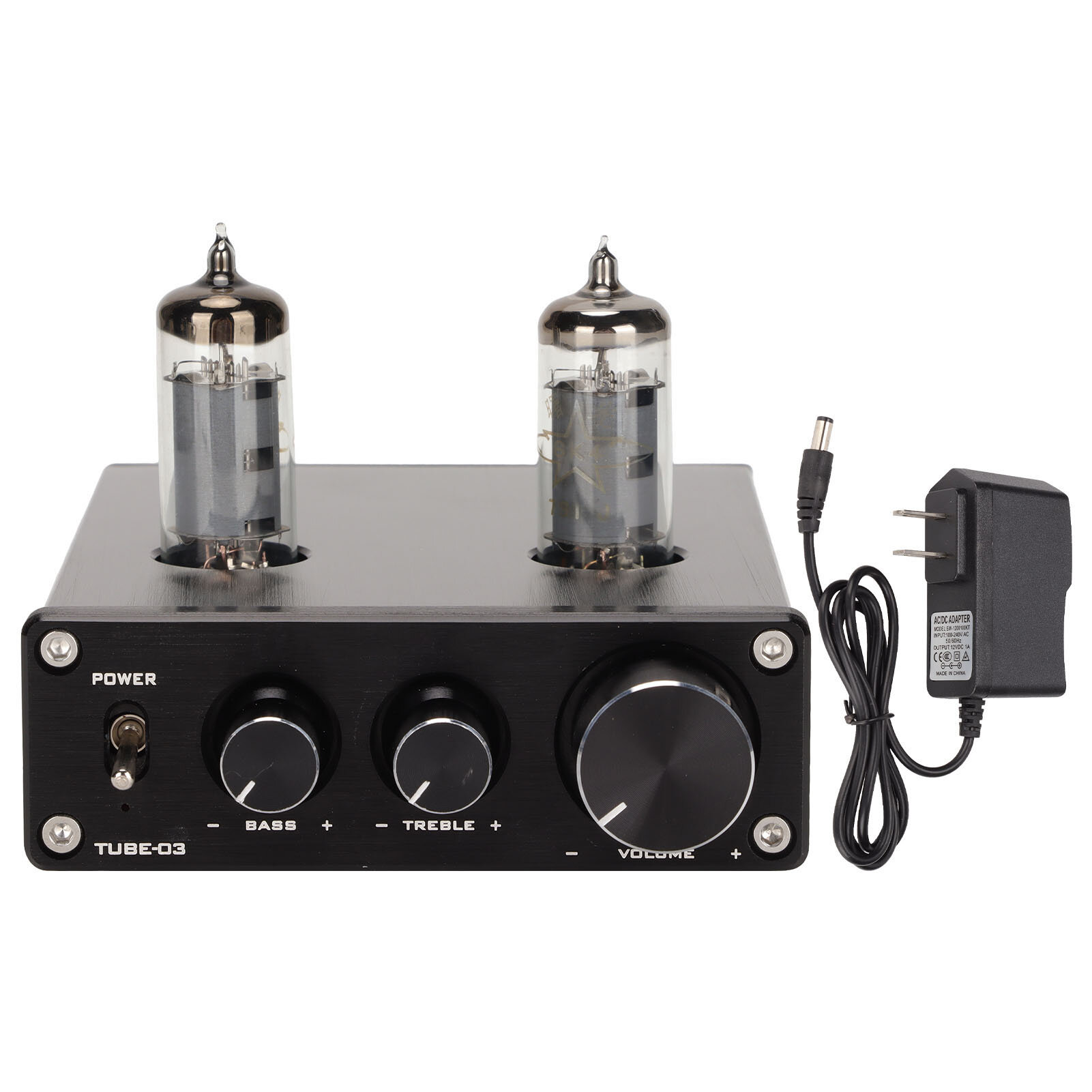 Vacuum Tube Preamplifier Multifunctional HiFi Valve Headphone Amplifier for Mobile Phone Computer TV
