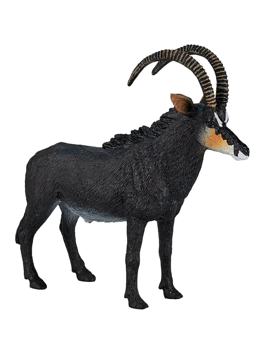 Mojo. Animal Planet. Фигурка Гигантской Черной Лошадиной Антилопы. Дикие животные. Фигурки животных. Игрушка Антилопа.