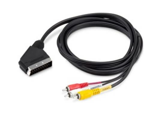 Кабель SCART x 3RCA 1м — фото 1
