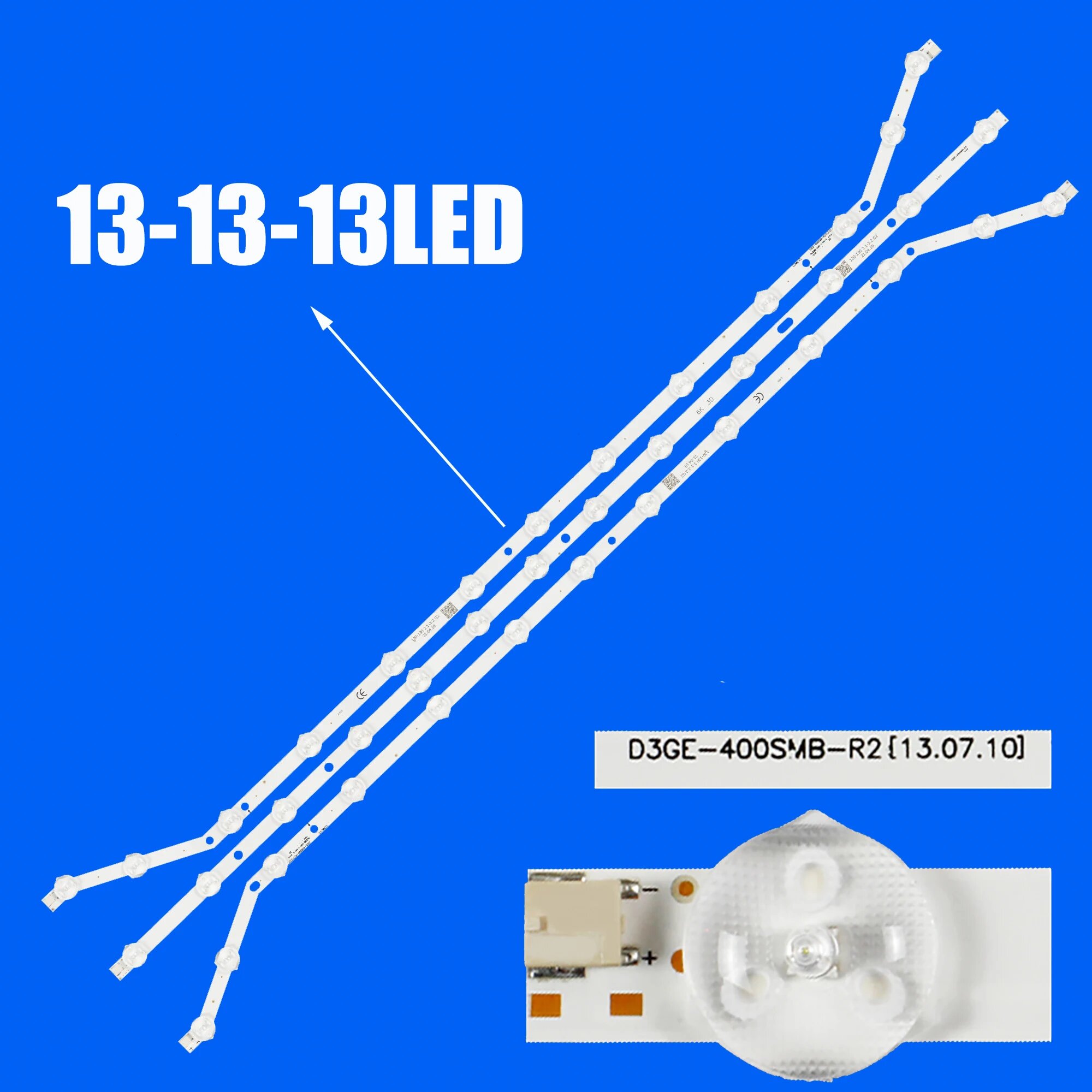 Светодиодная лента подсветки для UE40H6203AW, цвет: 1 TV (3 шт.)