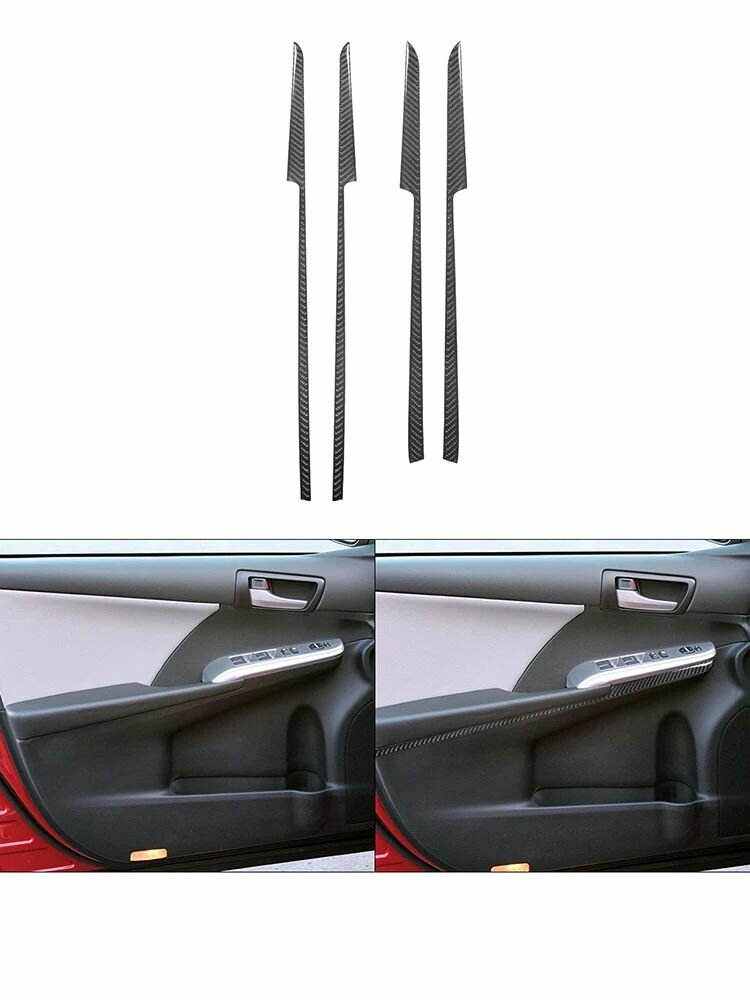 Для Toyota Camry 2012 2013 2014, аксессуары интерьера автомобиля, декоративные элементы из черного карбона, различные детали, стильные наклейки.