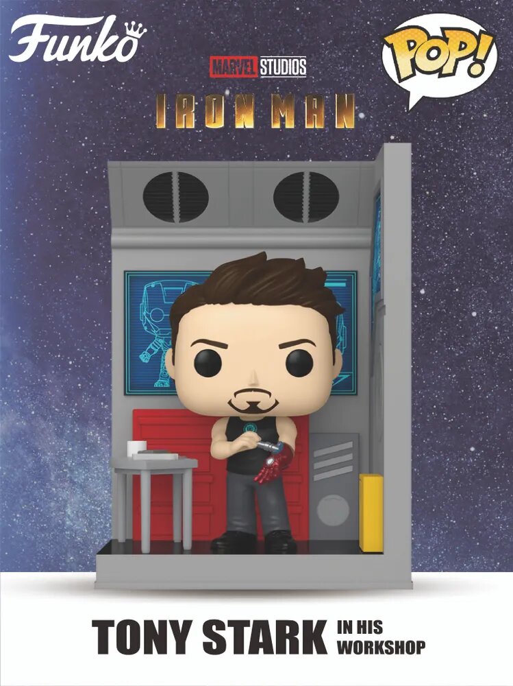 Фигурка Funko POP NOOKS! Marvel Movie: Iron Man 1 Tony Stark In His WorkShop